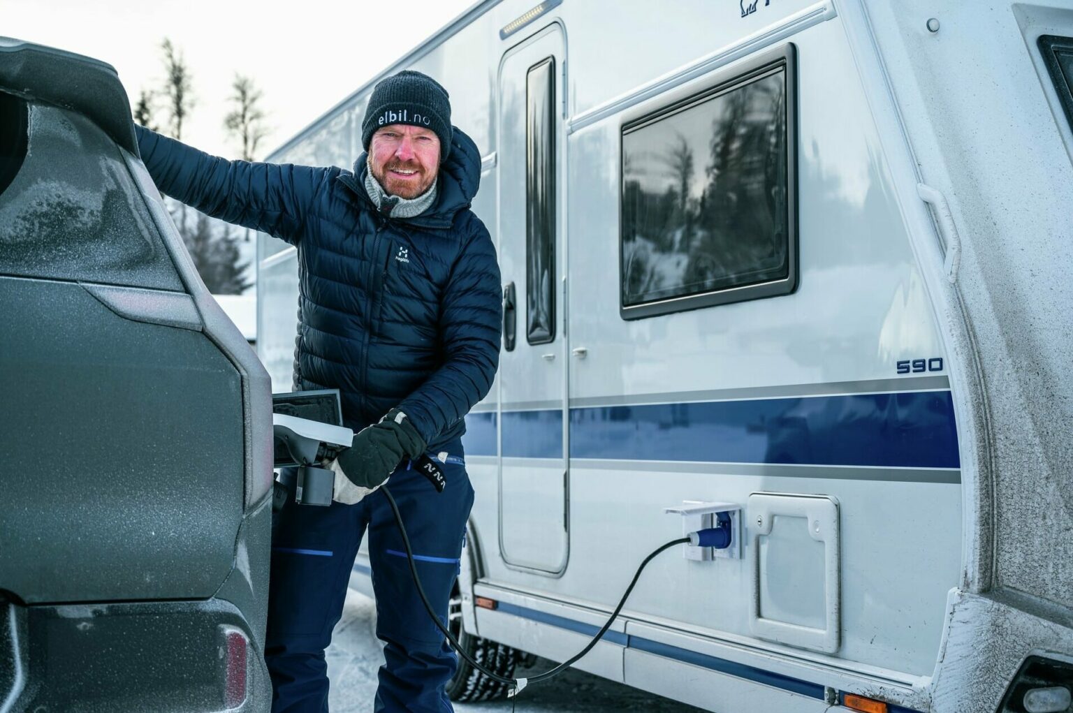 Test: Kia EV9 som batteribank på vinter-camping til fjells - Norsk ...
