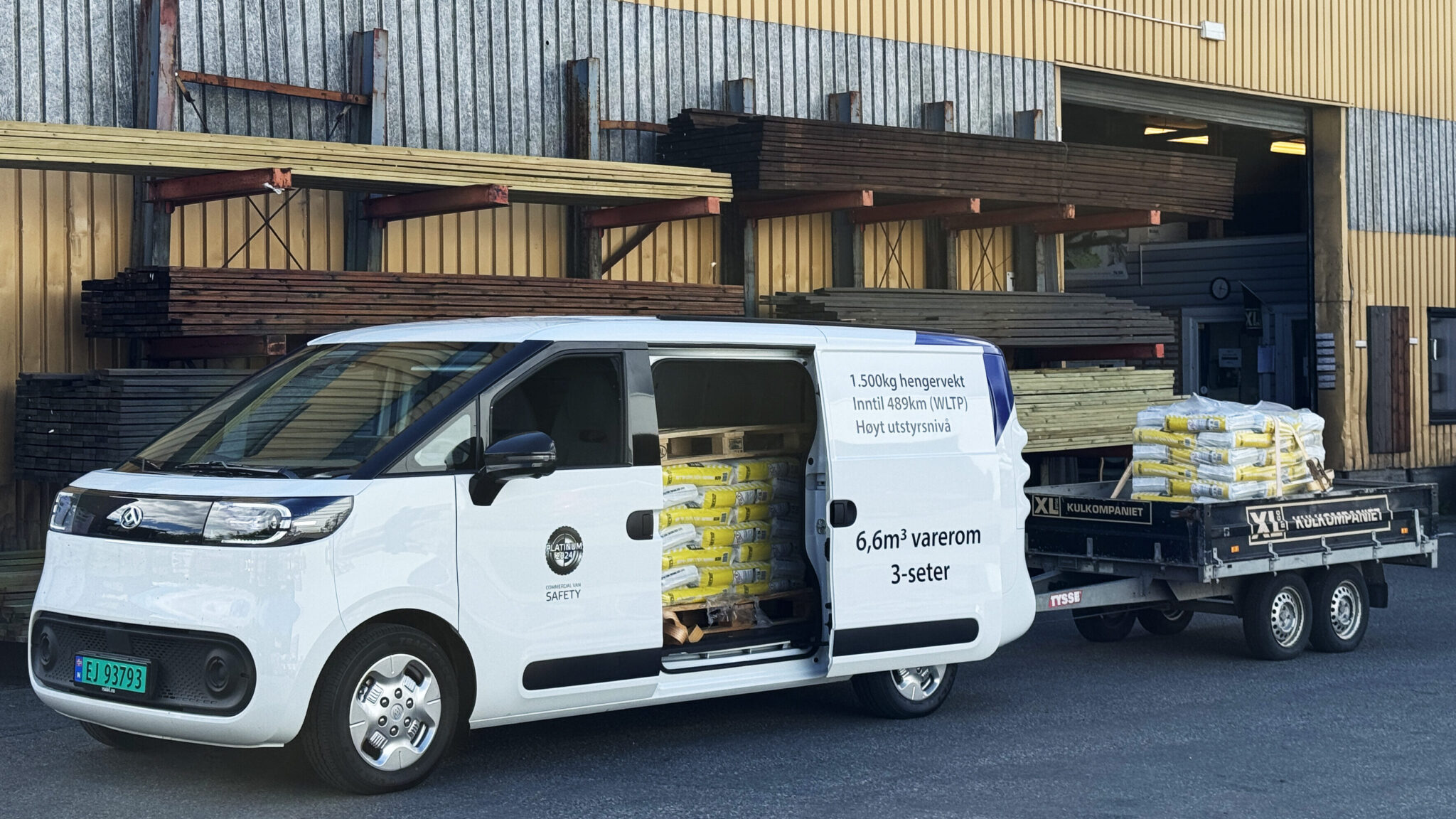 Test av Maxus e-Deliver 5: Laster mye og trekker tungt - Norsk ...